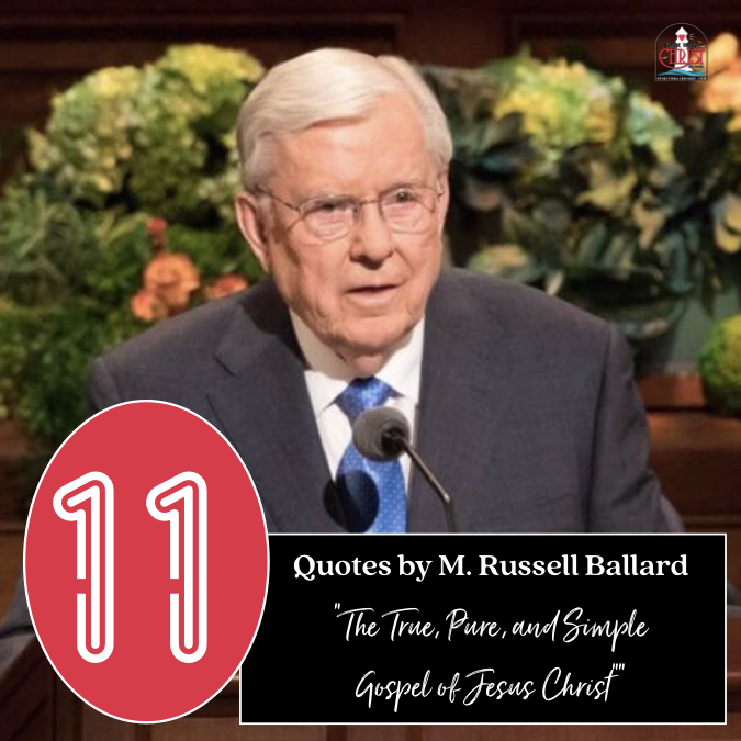 11 Quotes by M. Russell Ballard: “The True, Pure, and Simple Gospel of ...