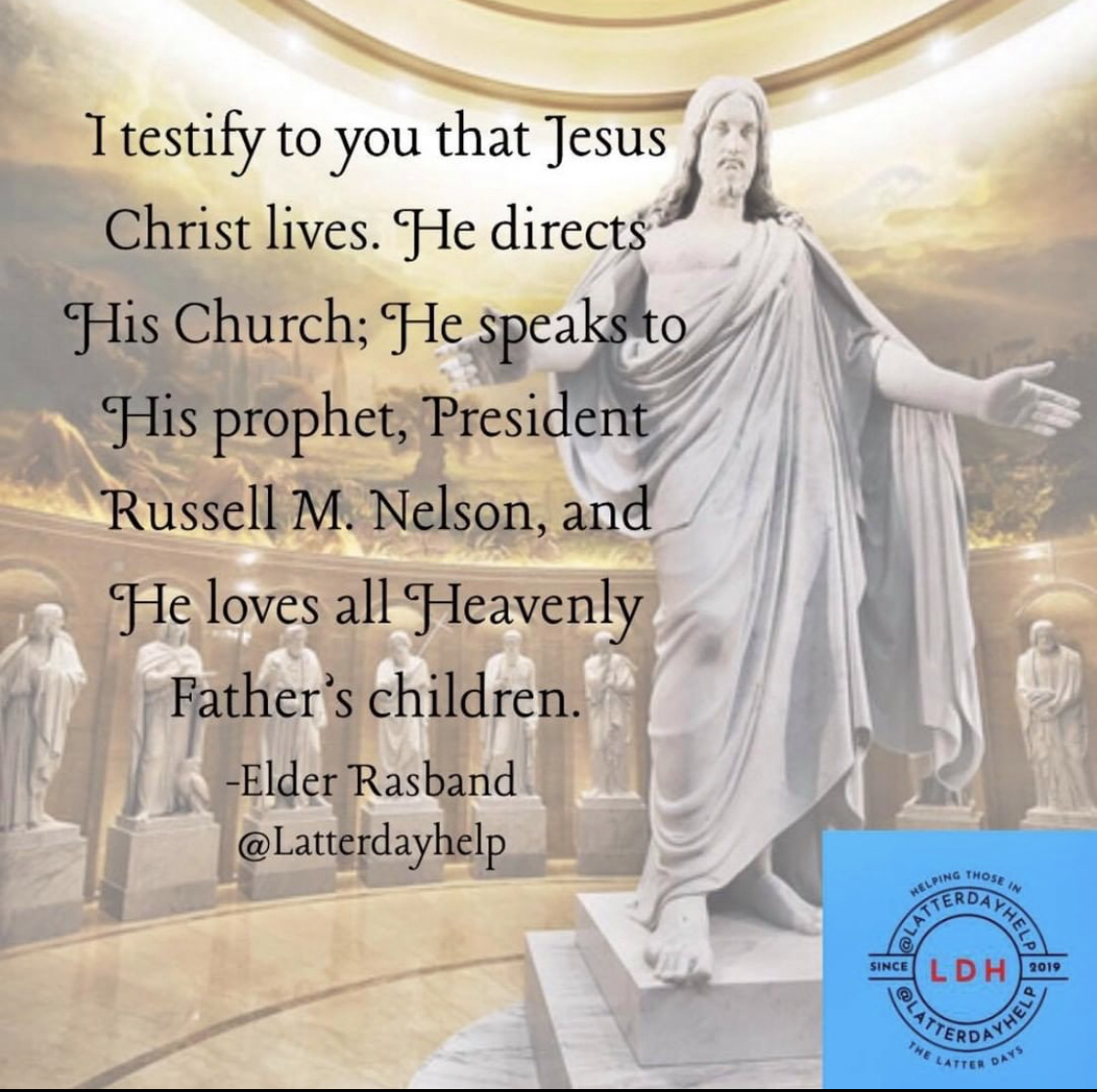 Jesus Christ Lives And Directs His Church – Latterdayhelp Quotes ...