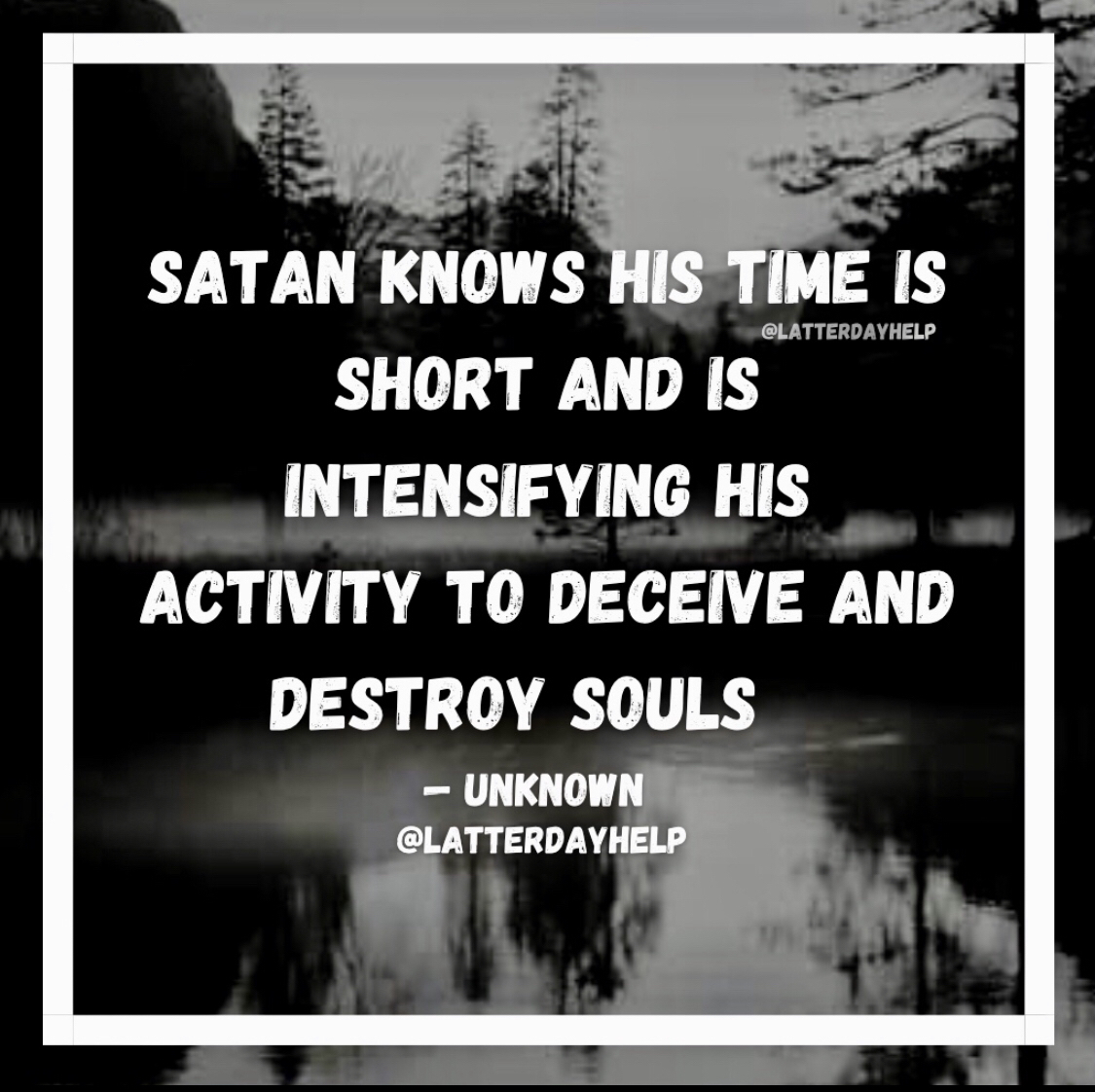 Satan Is Intensifying His Activity Because He Knows His Time Is Short Satan Is Intensifying His Activity Because He Knows His Time Is Short