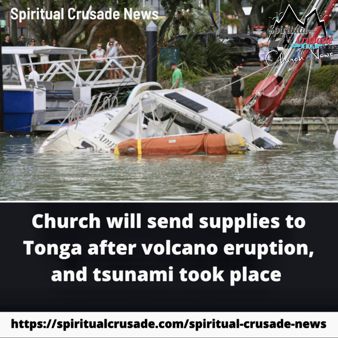 Church will send supplies to Tonga after volcano eruption, and tsunami ...