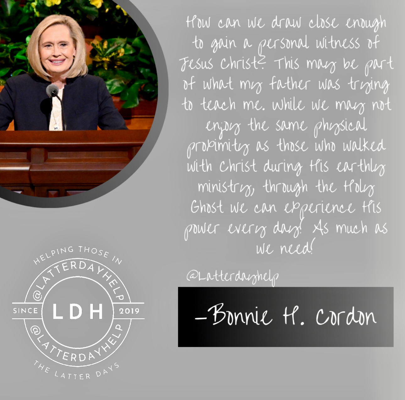 A Personal Witness Of Jesus Christ – Latterdayhelp Quotes | Spiritual ...